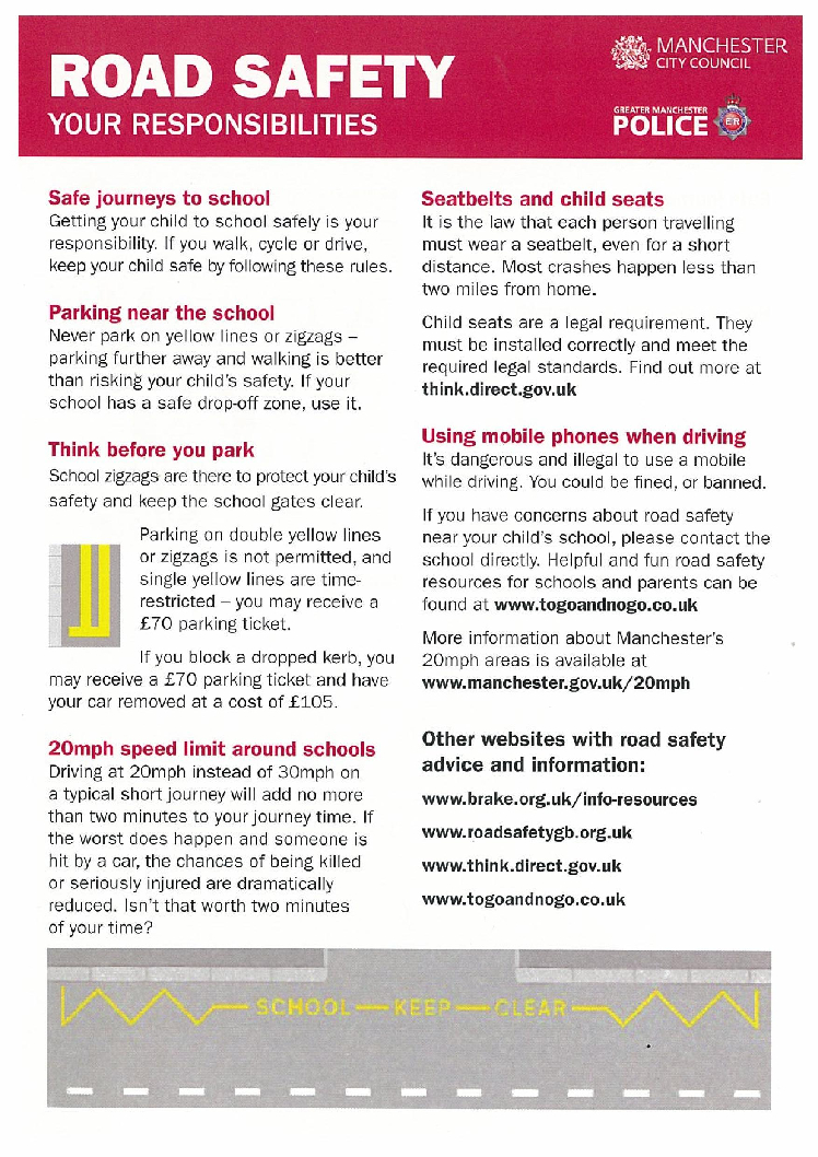 Road Safety Leaflet (Greater Manchester Police) - TEMA