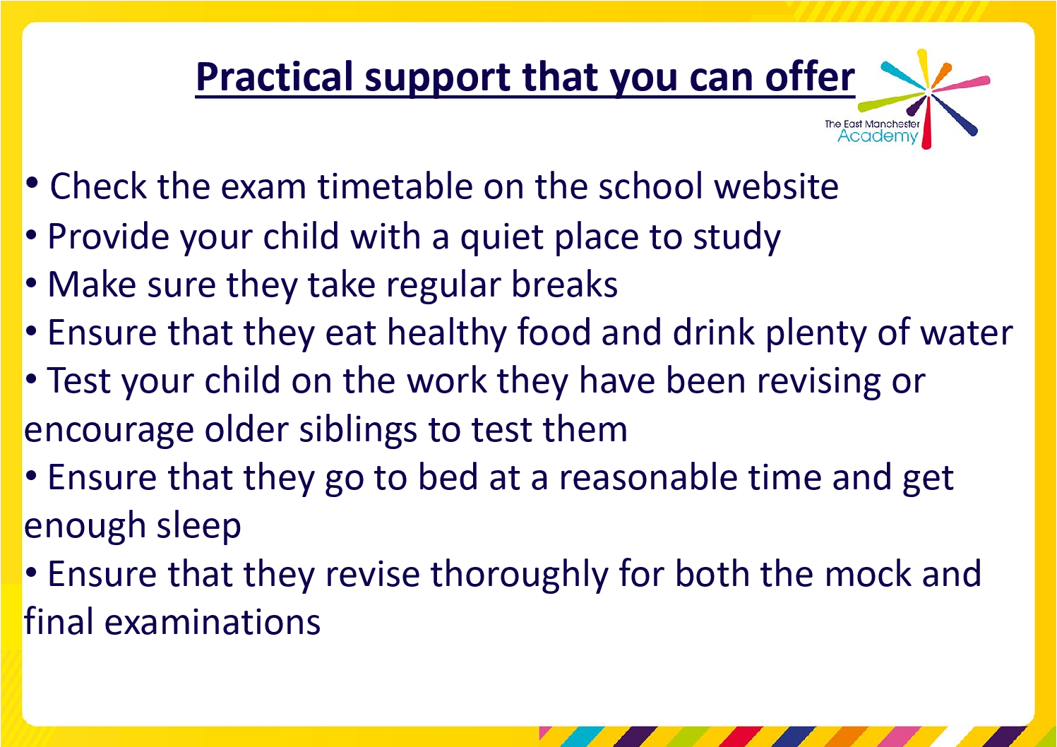 Year 11 PPE Support Information - TEMA