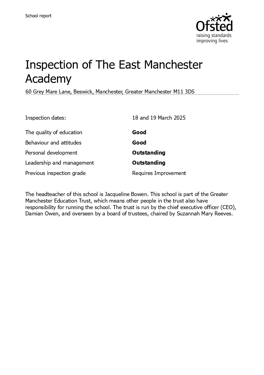 Ofsted Report 2025 - TEMA